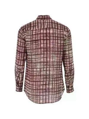 Aspesi Check-print Silk Shirt