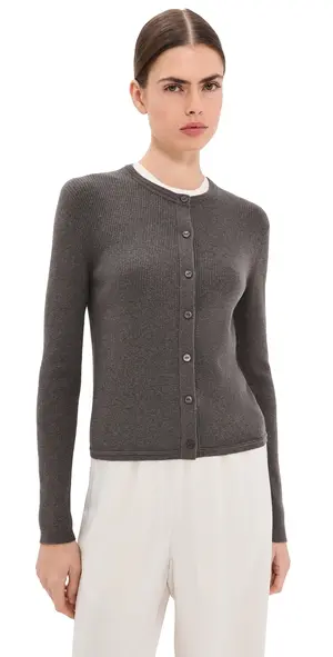 LISA YANG Abeena Cardigan - Deep Walnut