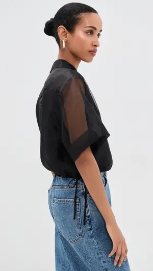 Simkhai Ryett Crop Shirt