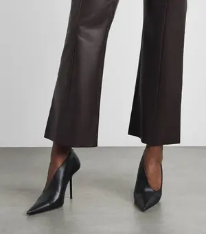 Wolford Faux-leather Jenna Cropped Trousers