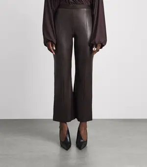 Wolford Faux-leather Jenna Cropped Trousers