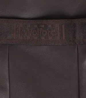 Wolford Faux-leather Jenna Cropped Trousers
