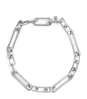 Monica Vinader Sterling Alta Duo Chain Bracelet - Silver
