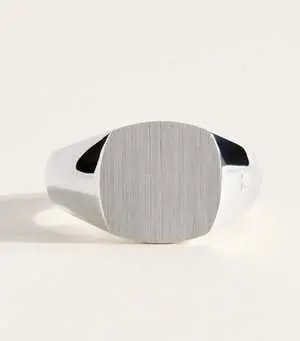 Tom Wood Sterling Kay Signet Ring - Silver