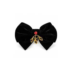 ADIBA Amorette Velvet Barrette - Black