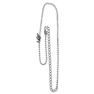 GEM KINGDOM Mixed Link Necklace - Silver