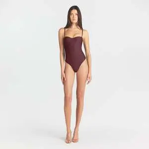 SKIMS Underwire Thong Bodysuit | Red | | Body - Currant