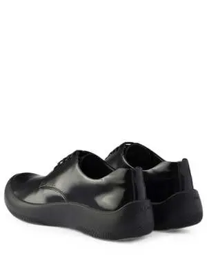 Prada Scarpe Stringate In Pelle Spazzolata