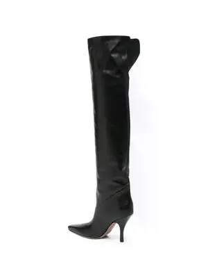 Paris Texas Rose Pointed-toe Over-the-knee Boots