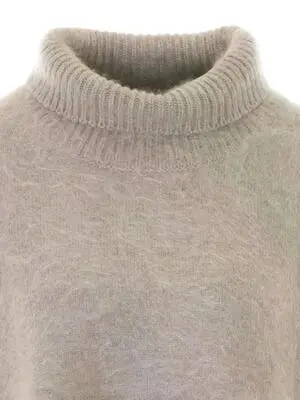 Soft Goat Ribbed Roll-neck Sweater