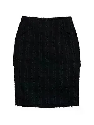Vetements Tweed Decollage Mini Skirt