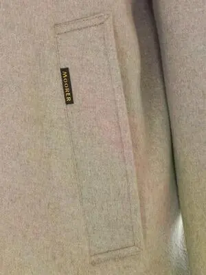 MOORER Simmons-bab Shearling-collar Single-breasted Coat