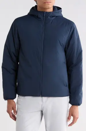 Zella Lightweight Insulated Hooded Jacket - Navy Eclipse