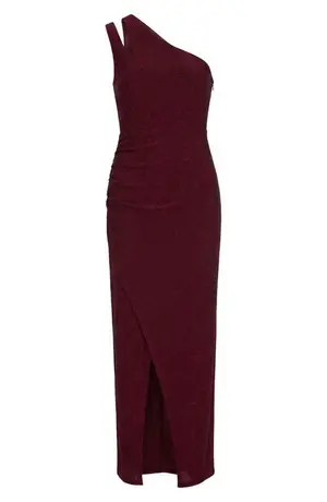 EVER NEW Delaney One-shoulder Glitter Knit Gown