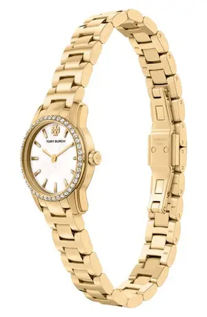 Tory Burch Mini Miller Pave Bracelet Watch