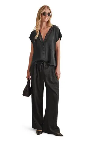 Splendid Adalyn Lace Trim Top