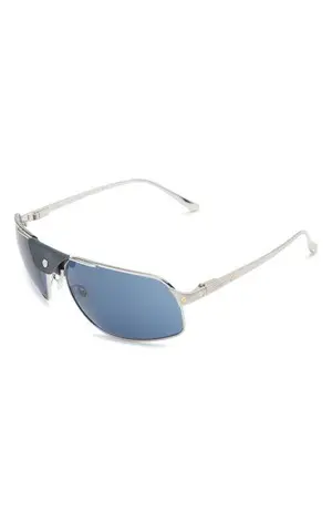 Cartier 64mm Oversize Navigator Sunglasses