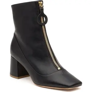Rupert Sanderson Carlow Leather Zip Front Ankle Boots - Black