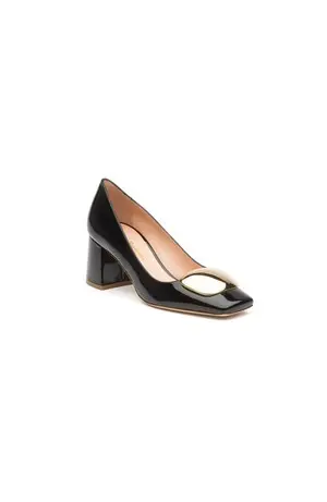 Rupert Sanderson Naxos Chrome Pebble Pump - Black
