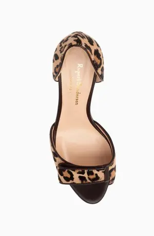 Rupert Sanderson Parigo Leopard Pony Peep Toe Shoes