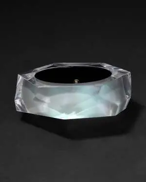 Alexis Bittar Faceted Lucite Bangle Bracelet