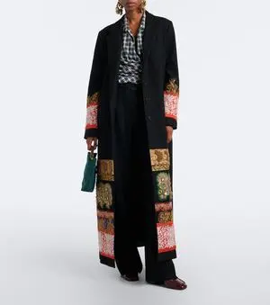 Dries Van Noten Embellished Wool Coat
