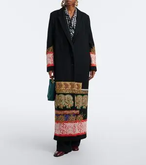 Dries Van Noten Embellished Wool Coat