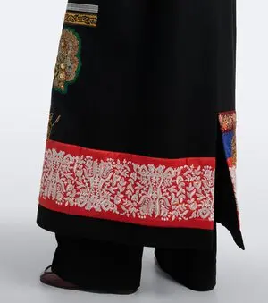Dries Van Noten Embellished Wool Coat