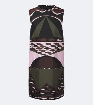 Emilio Pucci Dune Silk Twill Shift Dress - Multicoloured