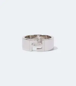 Fendi Ff Ring - Silver