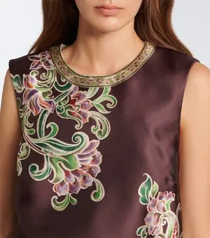 ALEMAIS Alémais Josie Floral Satin Top