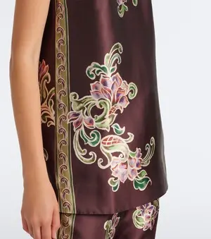 ALEMAIS Alémais Josie Floral Satin Top