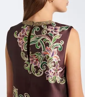 ALEMAIS Alémais Josie Floral Satin Top