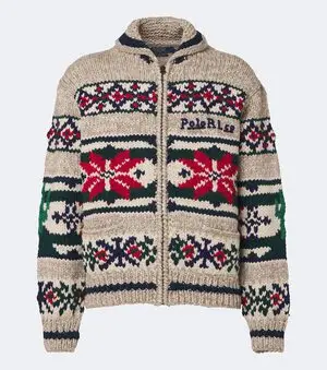 Polo Ralph Lauren Intarsia Wool Zip-up Cardigan - Multicoloured