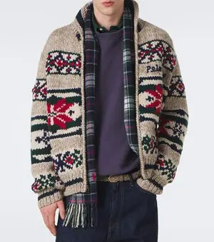 Polo Ralph Lauren Intarsia Wool Zip-up Cardigan