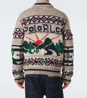 Polo Ralph Lauren Intarsia Wool Zip-up Cardigan