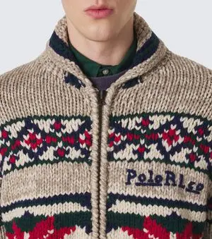 Polo Ralph Lauren Intarsia Wool Zip-up Cardigan