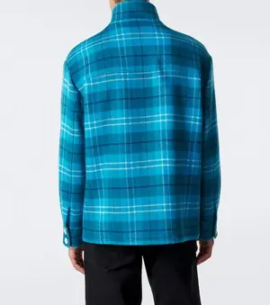 UMIT BENAN St. Moritz Plaid Cashmere Overshirt
