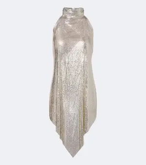 Stella McCartney Asymmetric Open-back Chainmail Top - Silver