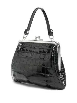 VIVIENNE WESTWOOD Crocodile-effect Granny Frame Purse With Chain