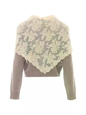 Sea Kirra Lace-overlay Cardigan