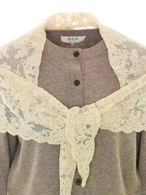 Sea Kirra Lace-overlay Cardigan