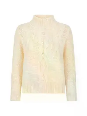 PANICALE High-neck Wool Sweater - White