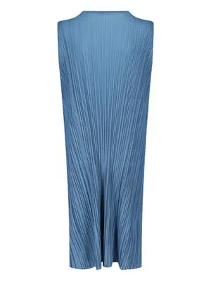Issey Miyake Pleated Midi Dress "mellow Pleats