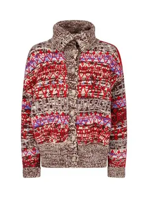 Dries Van Noten Jacquard Wool And Cashmere Cardigan - Multi