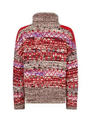 Dries Van Noten Jacquard Wool And Cashmere Cardigan
