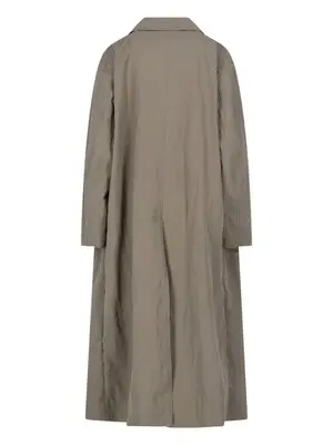 Gucci Matte Faded Nylon Trench Coat - Gray