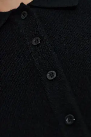 ROTATE BY BIRGER CHRISTENSEN Long-sleeved Wool Polo