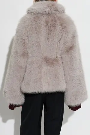 ROTATE BY BIRGER CHRISTENSEN Short Faux Fur Jacket