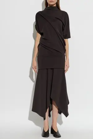 LEMAIRE Asymmetrical Dress With Draping At The Waist